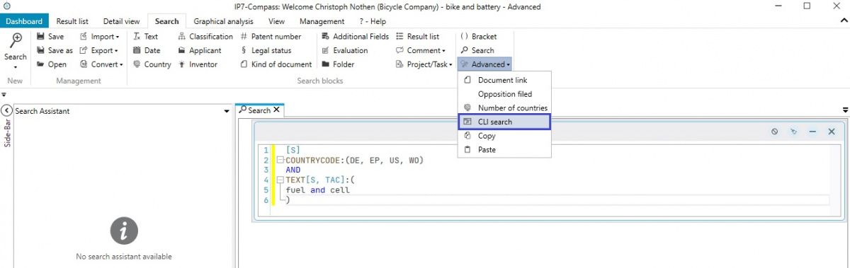 EN:CLI-Search - IP7 Wiki